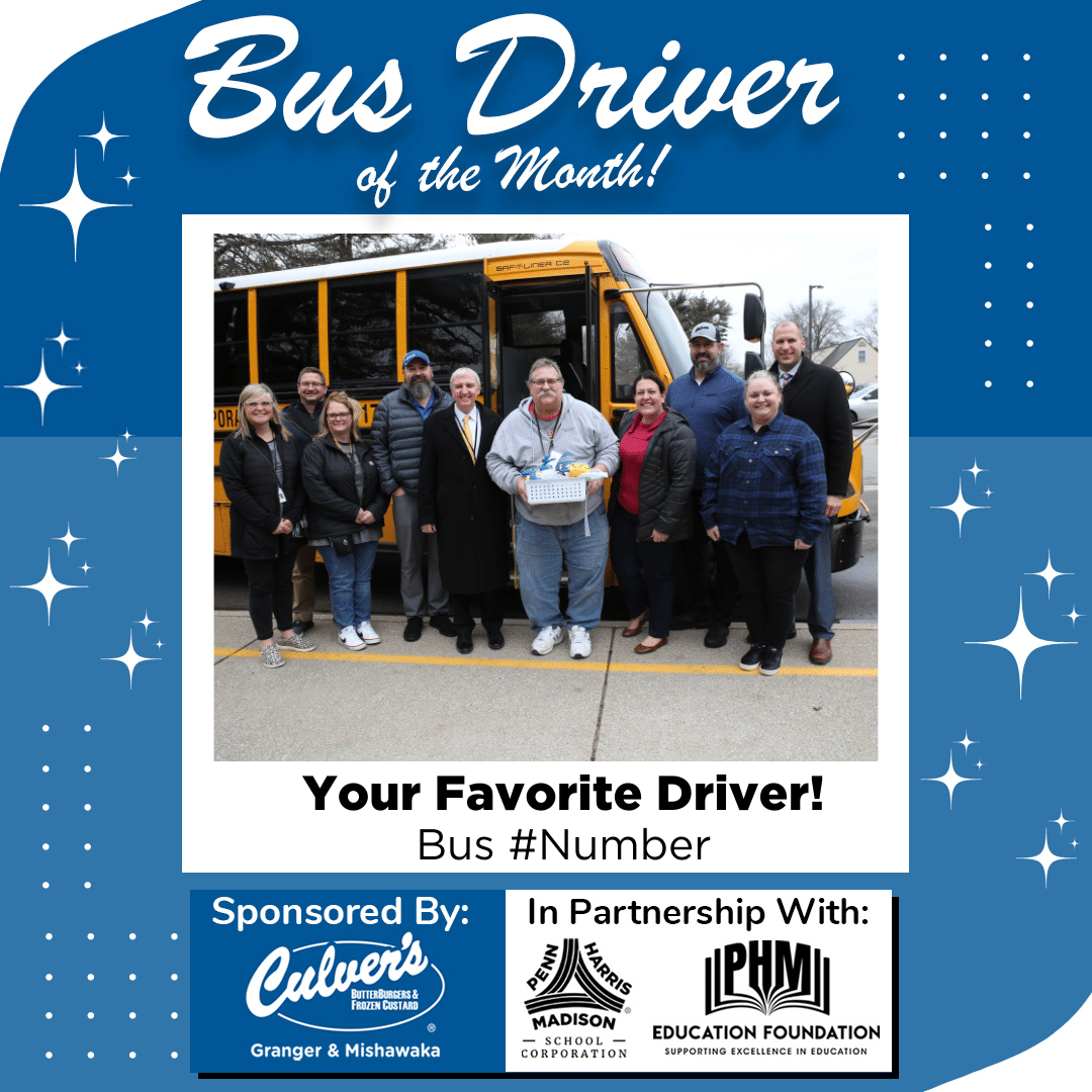 Culver’s Bus Driver of the Month – P-H-M Education Foundation
